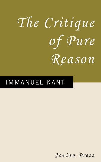 The Critique Of Pure Reason อีบุ๊ก Immanuel Kant Isbn